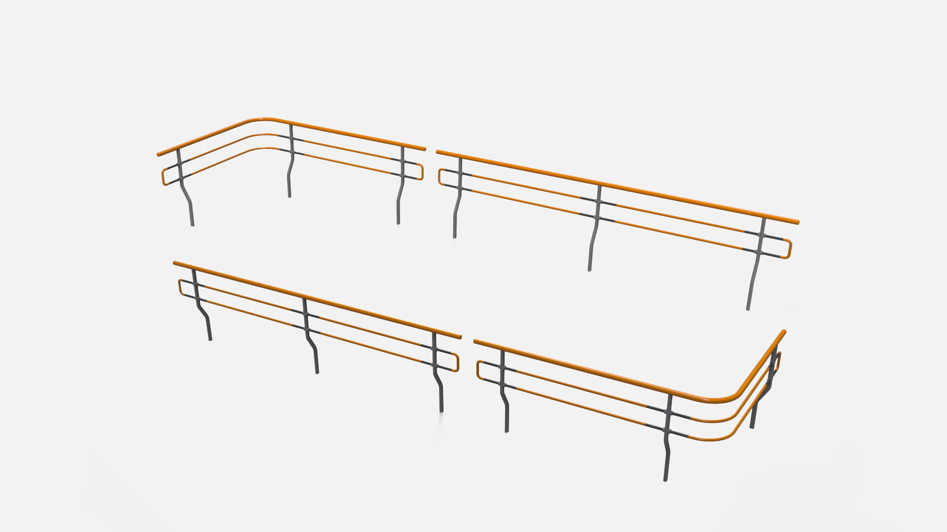 Sci-Fi Railing 1 3D Model by Chtazi
