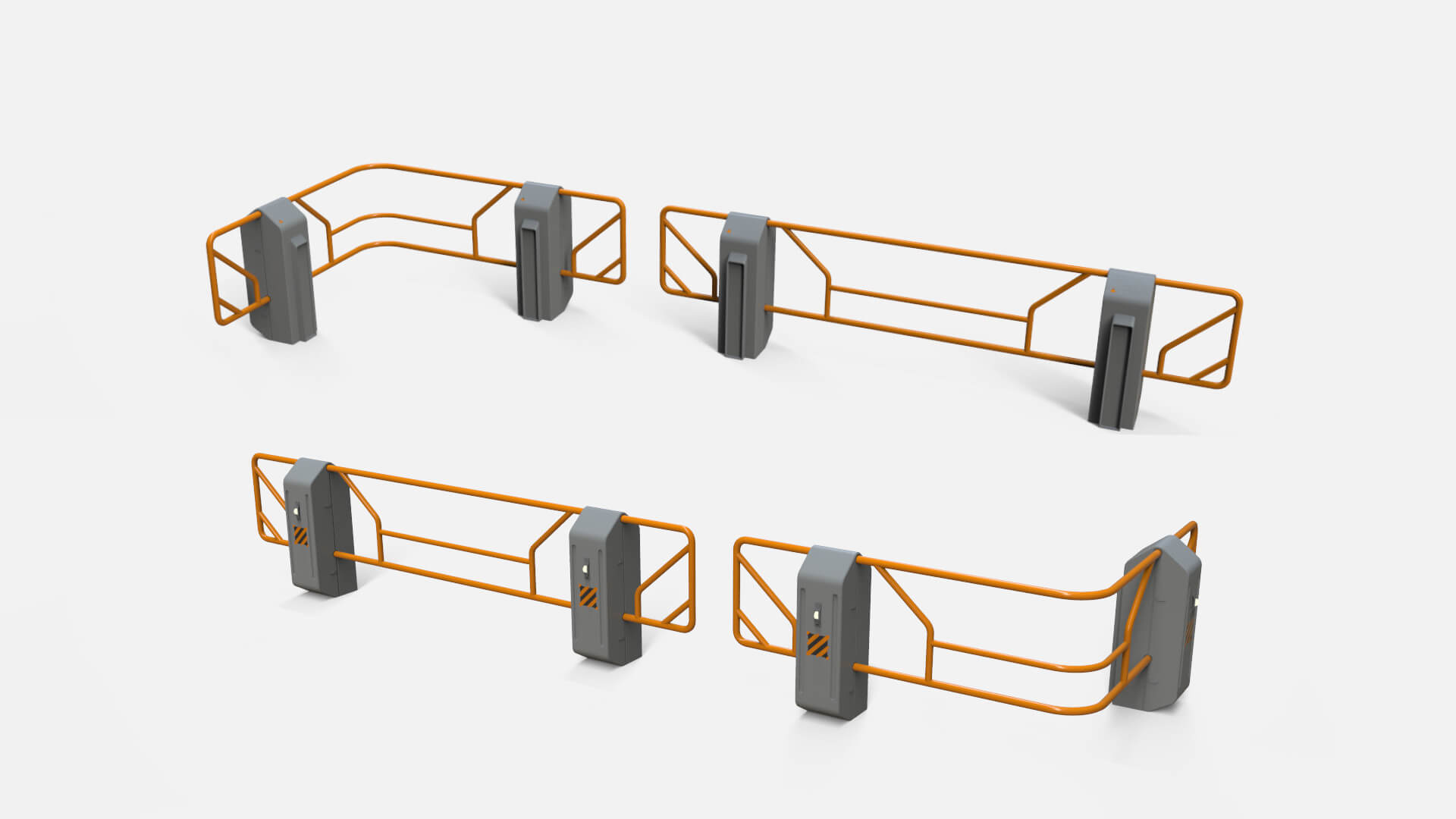 Sci-Fi Railing 1 3D Model by Chtazi
