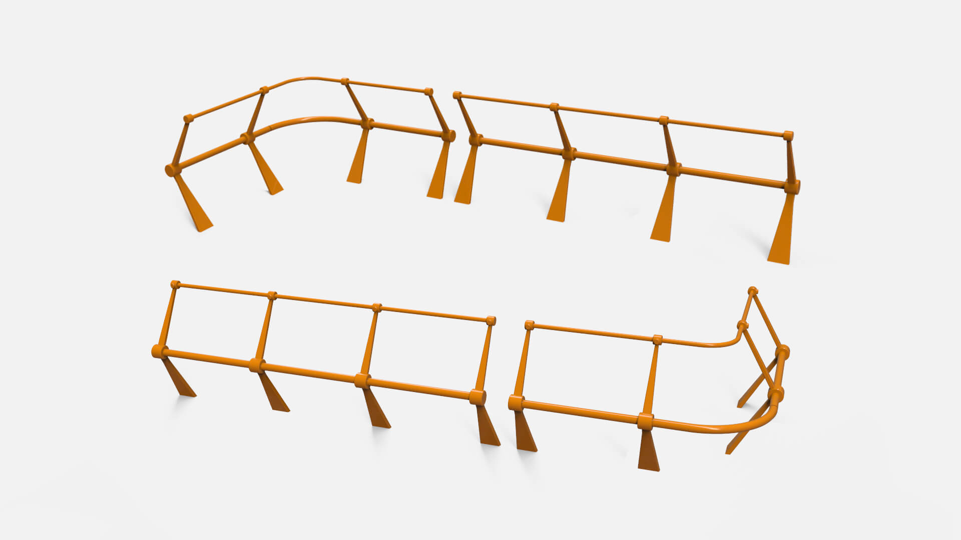 Sci-Fi Railing 1 3D Model by Chtazi