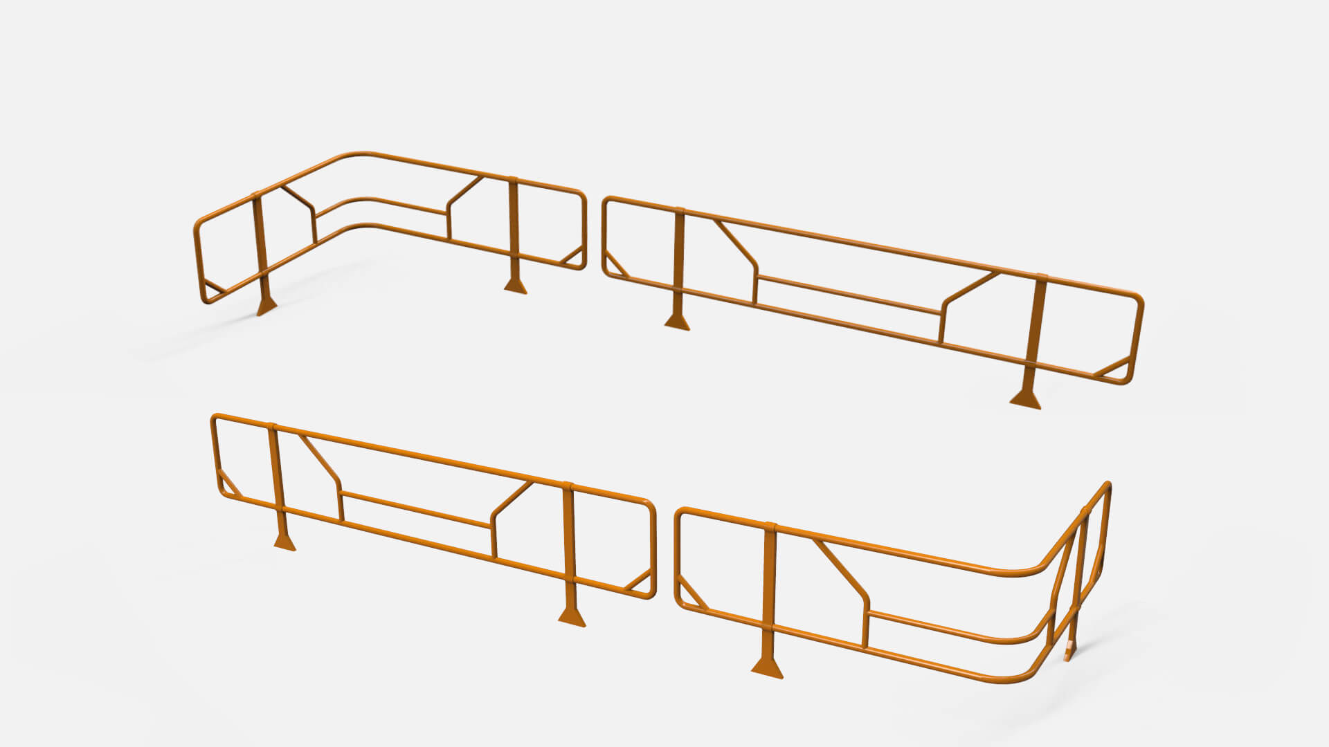Sci-Fi Railing 1 3D Model by Chtazi