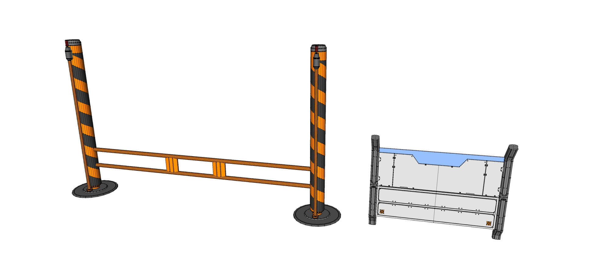 Sci-Fi Railing 1 3D Model by Chtazi