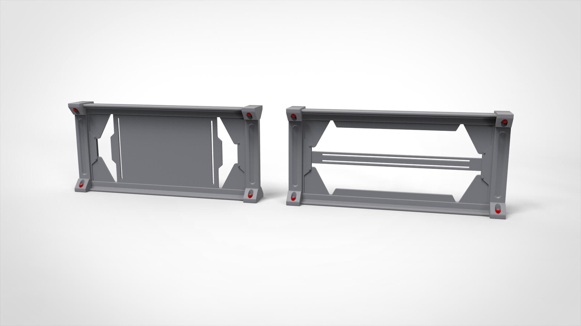 Sci-Fi Railing 2 3D Model by Chtazi