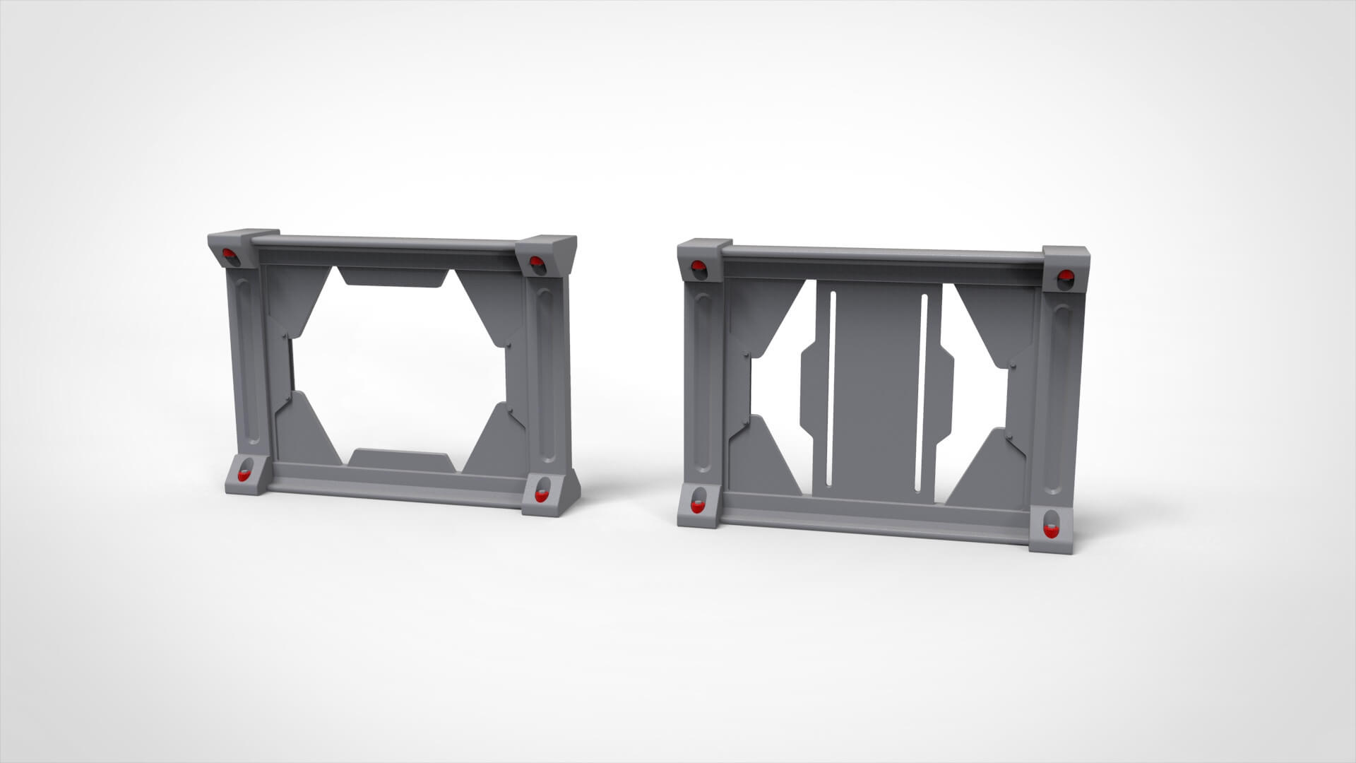 Sci-Fi Railing 2 3D Model by Chtazi