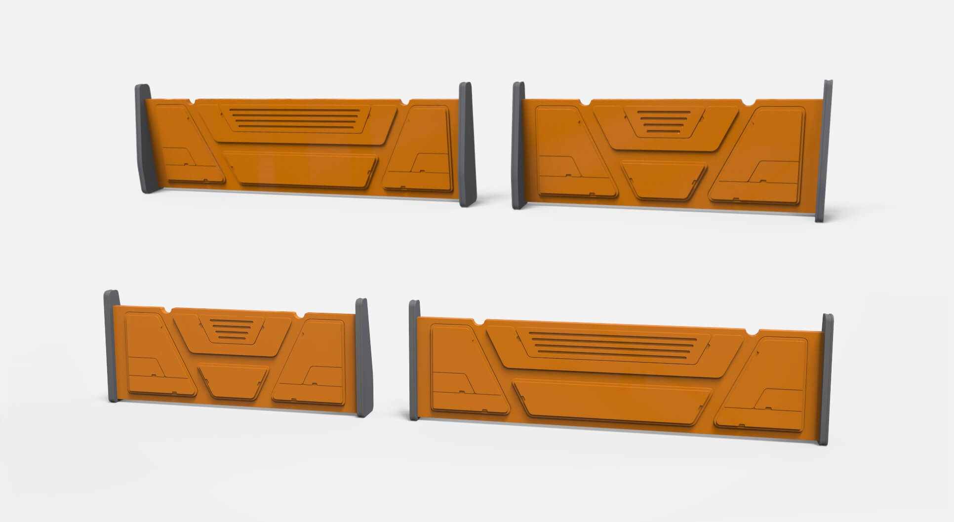 Sci-Fi Railing 2 3D Model by Chtazi