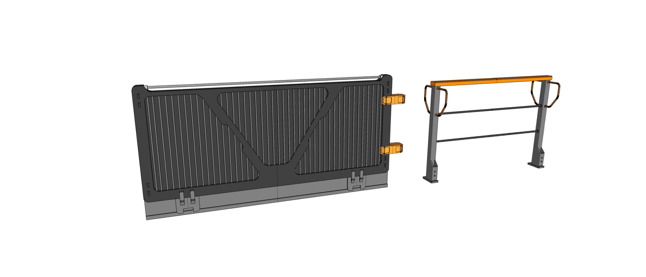 Sci-Fi Railing 2 3D Model by Chtazi