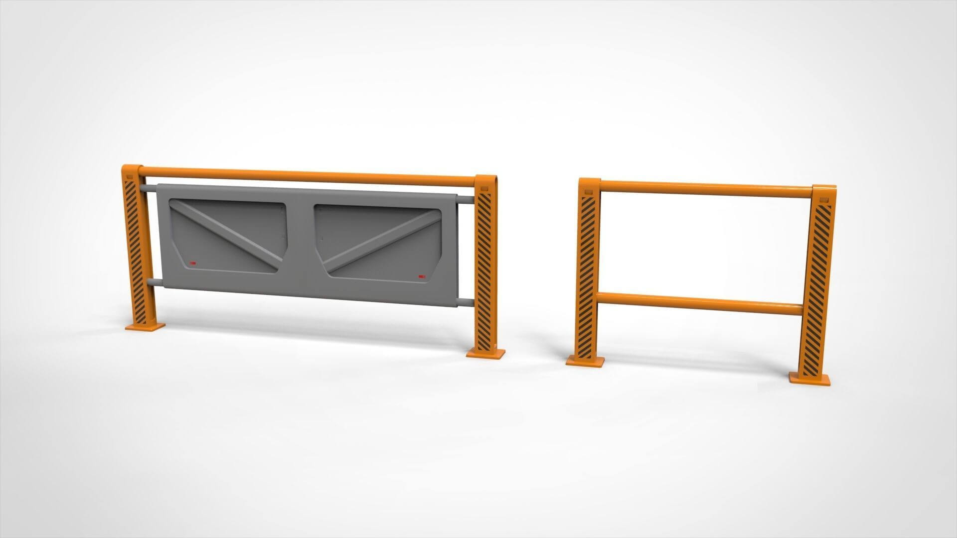 Sci-Fi Railing 3 3D Model by Chtazi