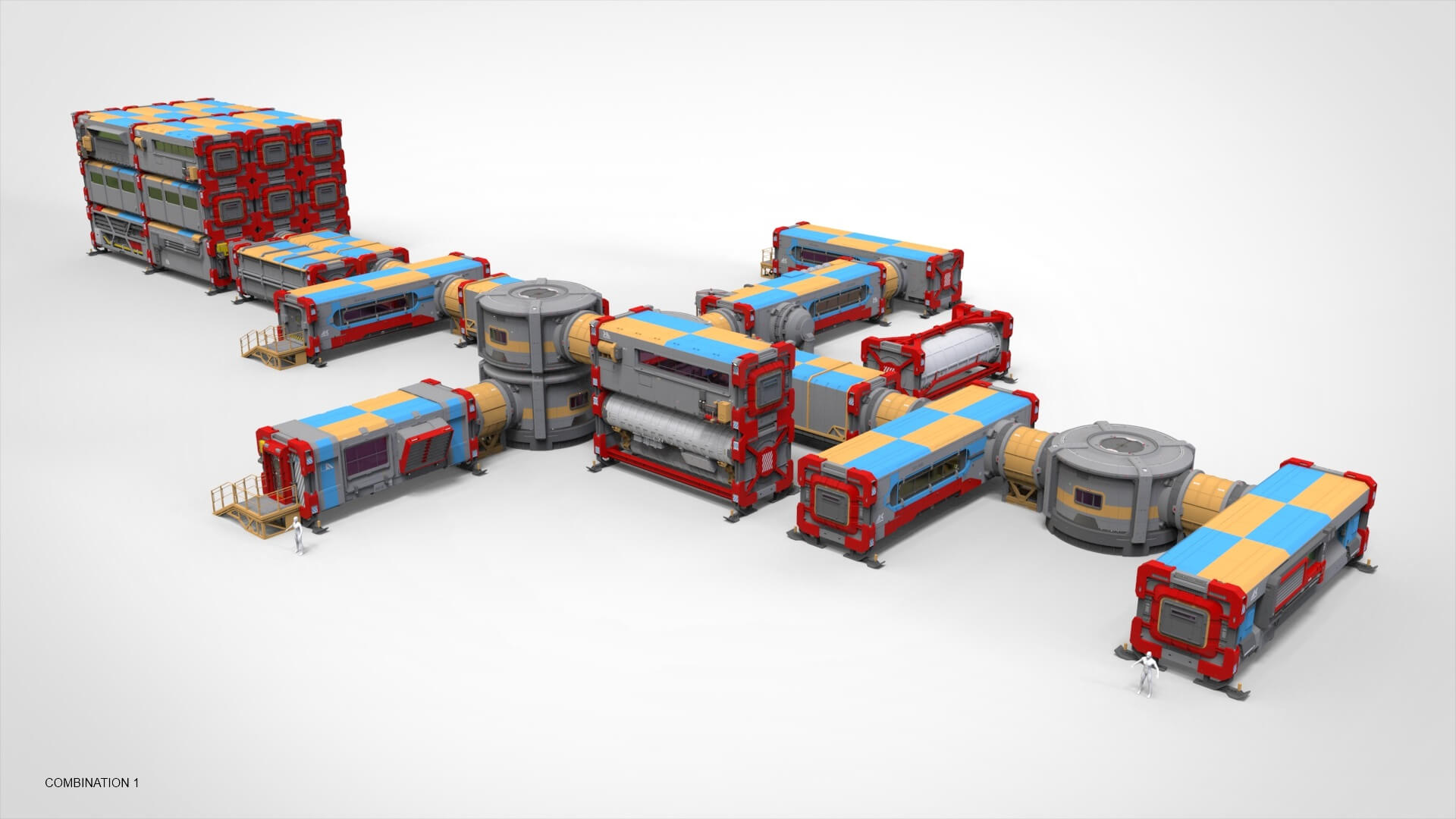 Sci-Fi Residential Module for Habitation 3D Model by Chtazi