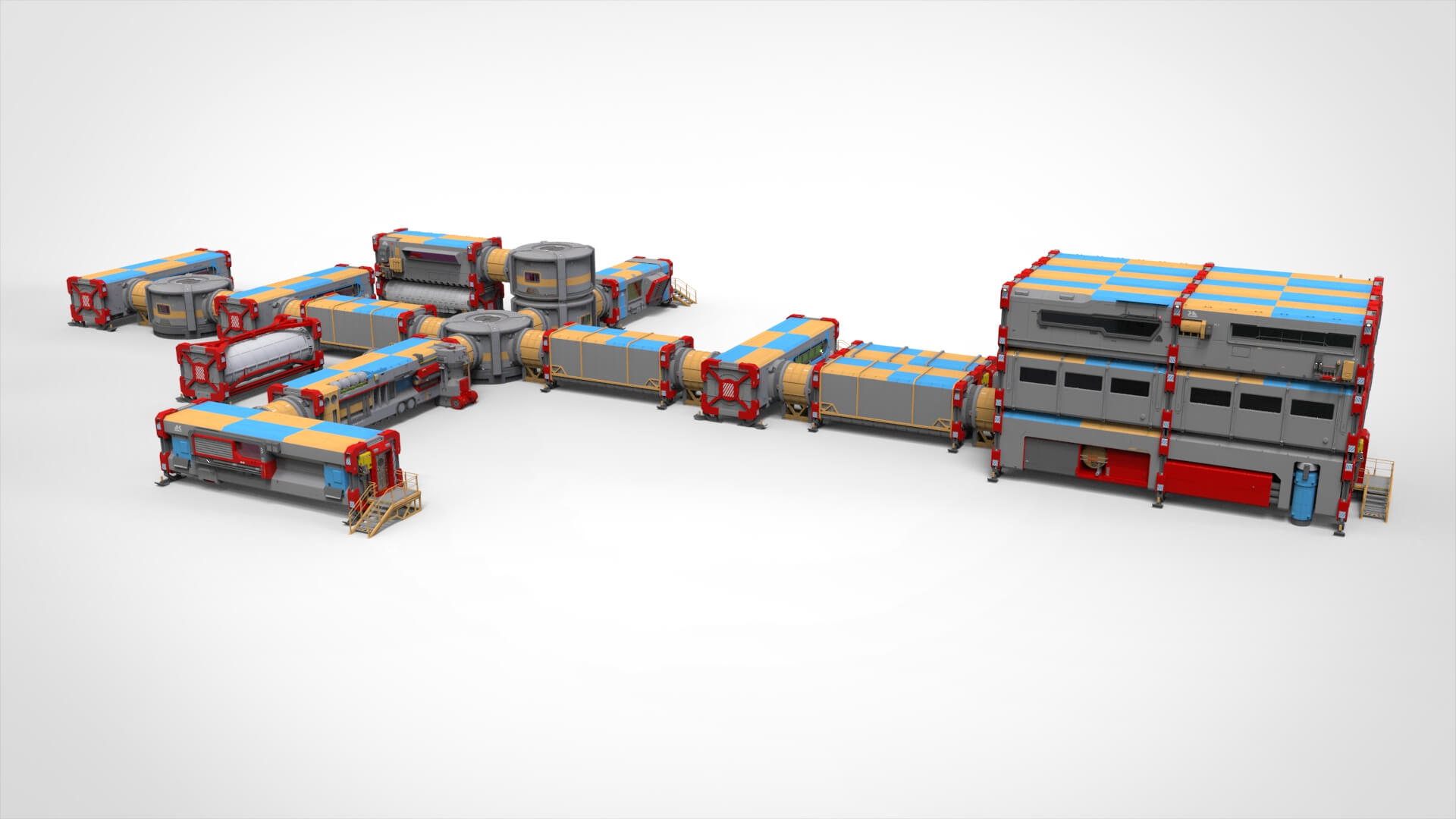 Sci-Fi Residential Module for Habitation 3D Model by Chtazi