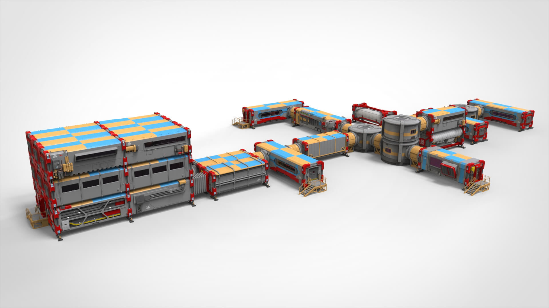 Sci-Fi Residential Module for Habitation 3D Model by Chtazi