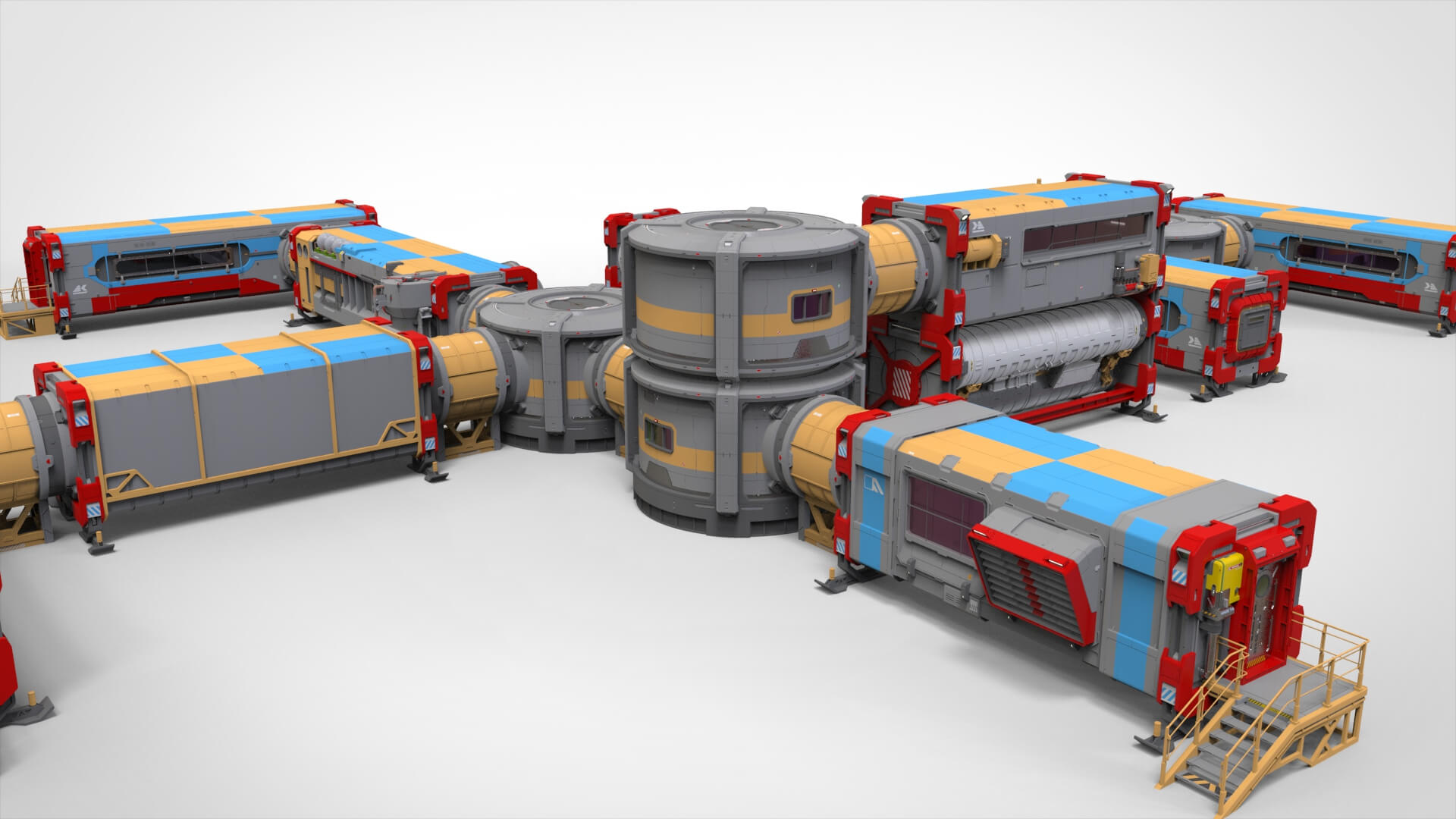 Sci-Fi Residential Module for Habitation 3D Model by Chtazi