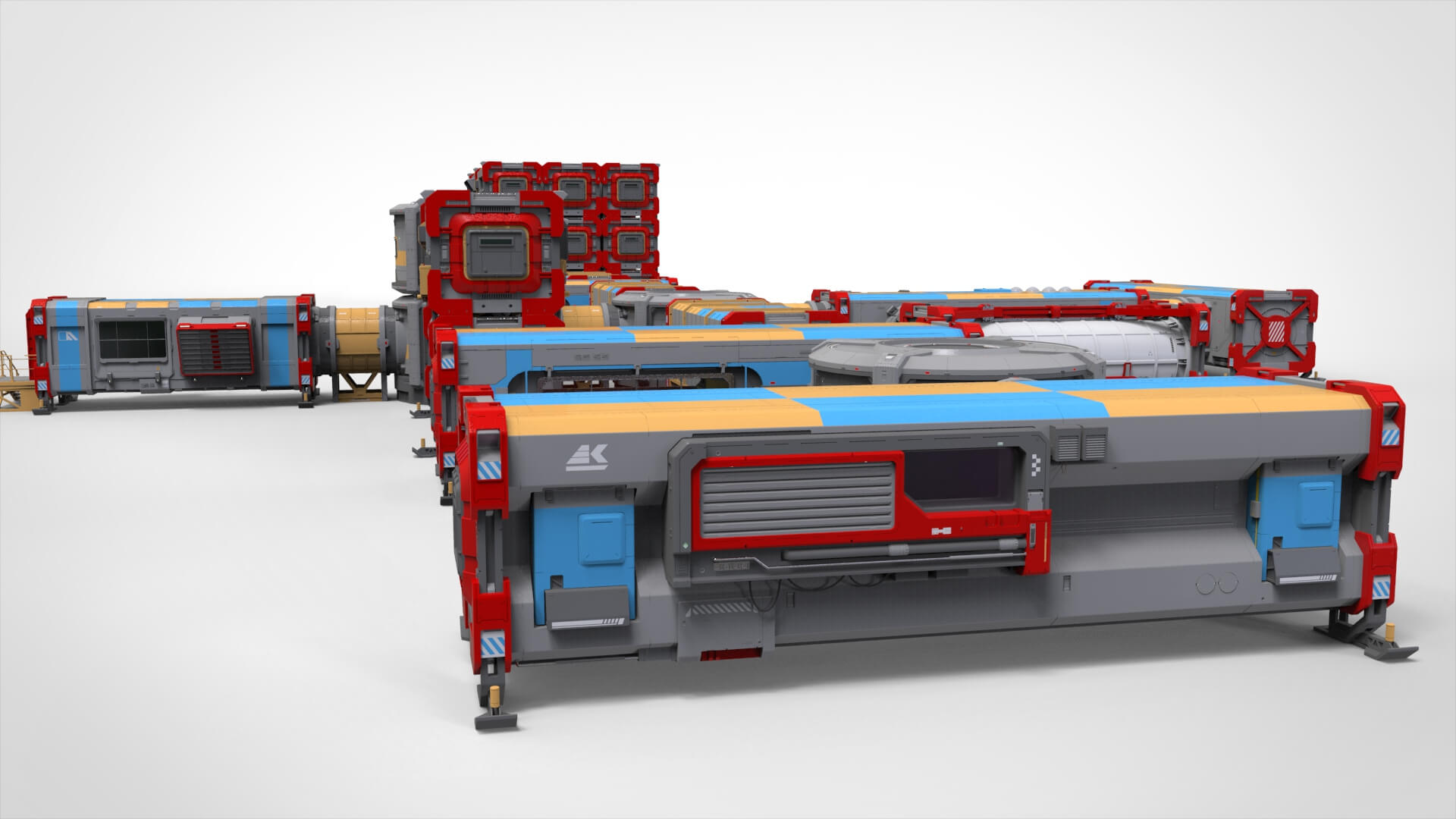 Sci-Fi Residential Module for Habitation 3D Model by Chtazi