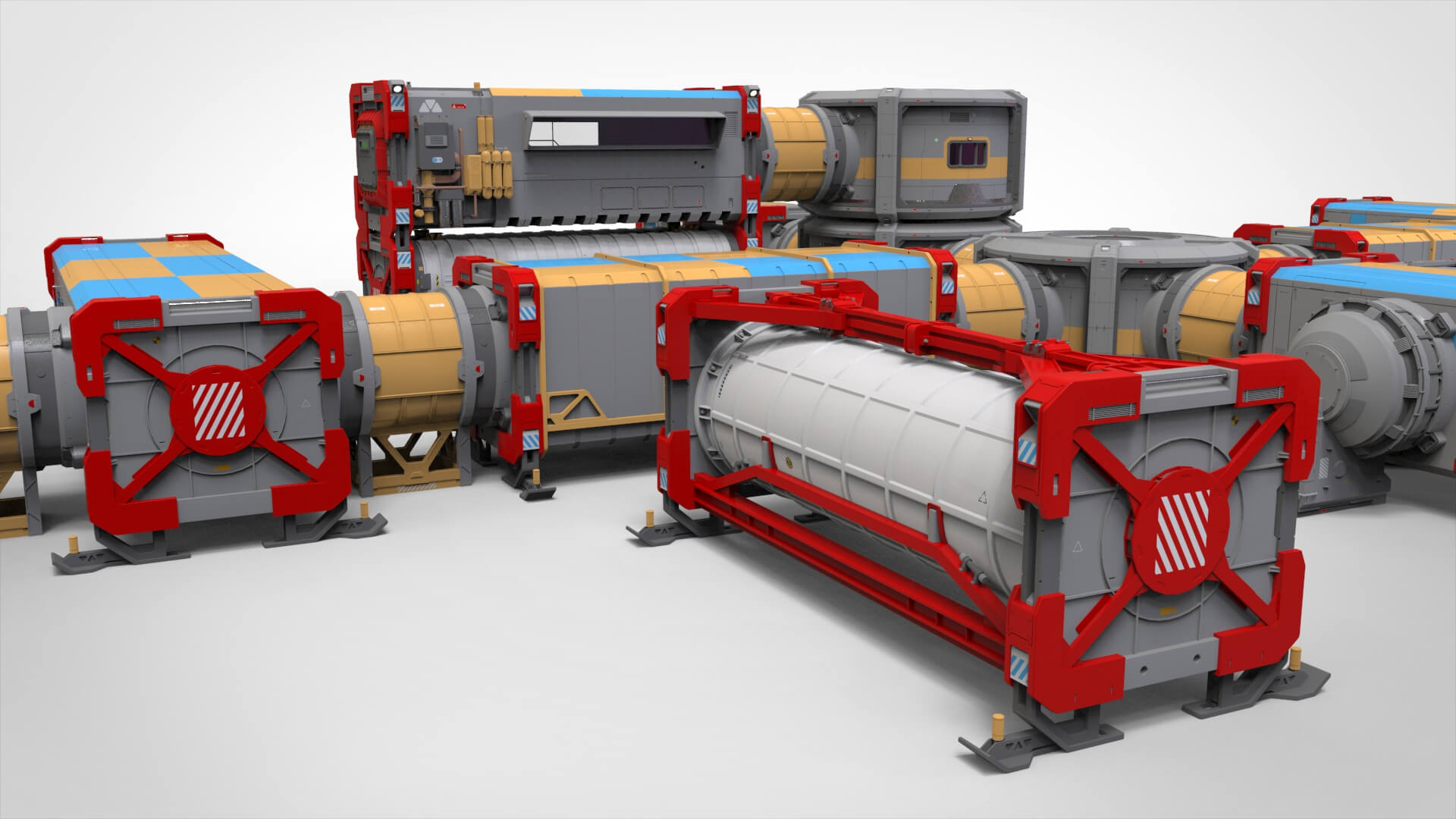 Sci-Fi Residential Module for Habitation 3D Model by Chtazi