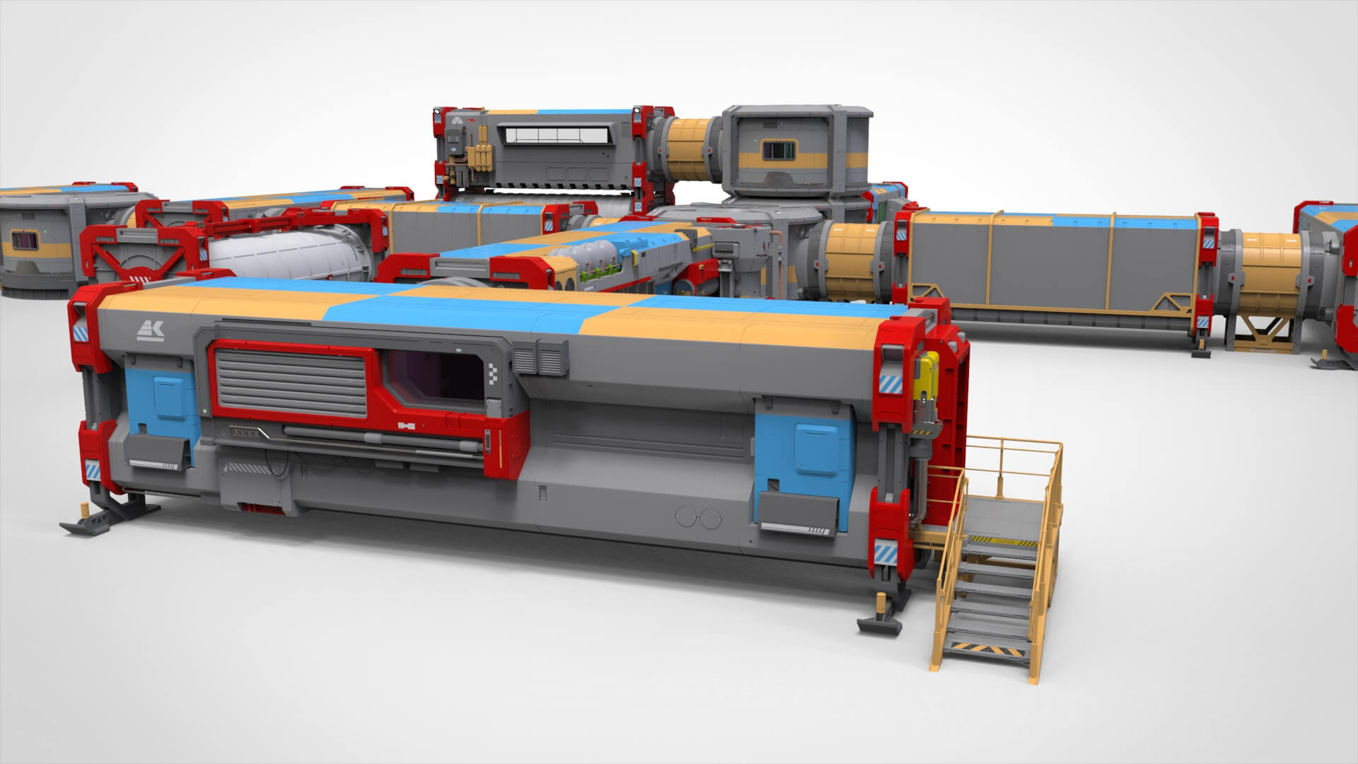 Sci-Fi Residential Module for Habitation 3D Model by Chtazi