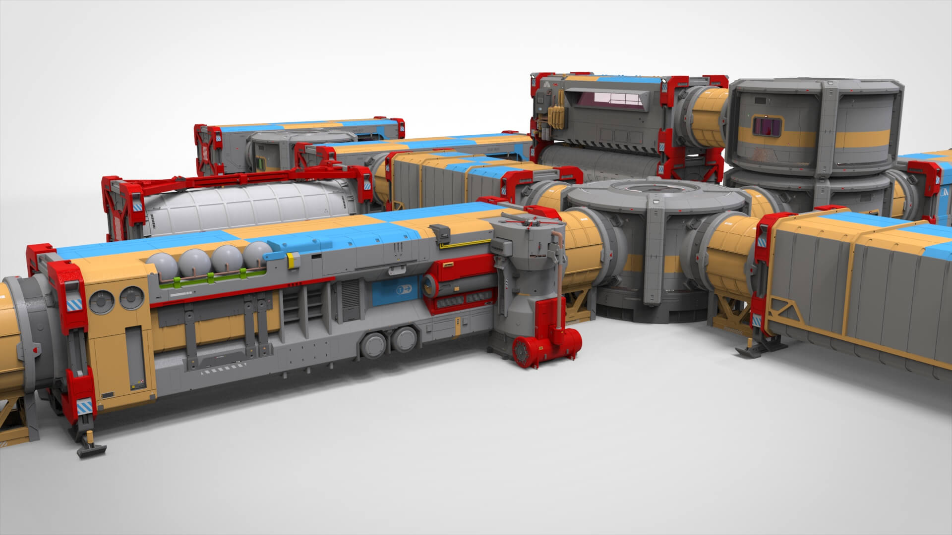 Sci-Fi Residential Module for Habitation 3D Model by Chtazi