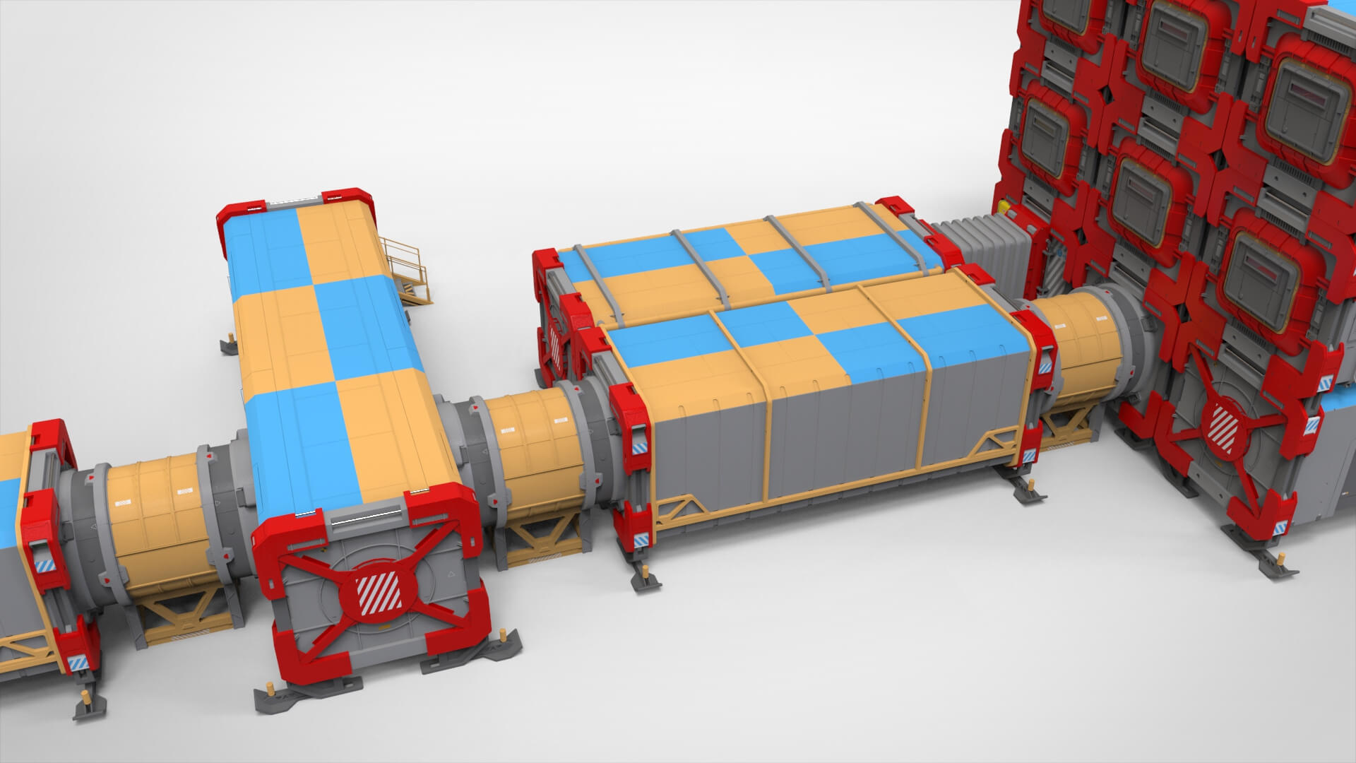 Sci-Fi Residential Module for Habitation 3D Model by Chtazi