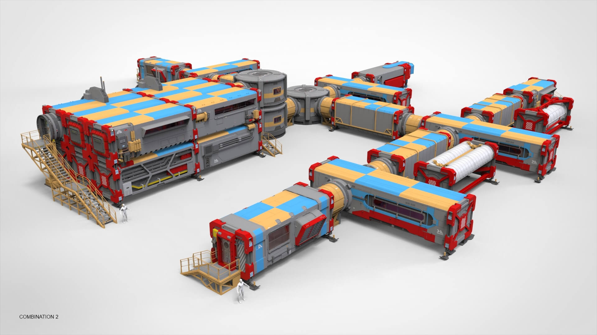 Sci-Fi Residential Module for Habitation 3D Model by Chtazi