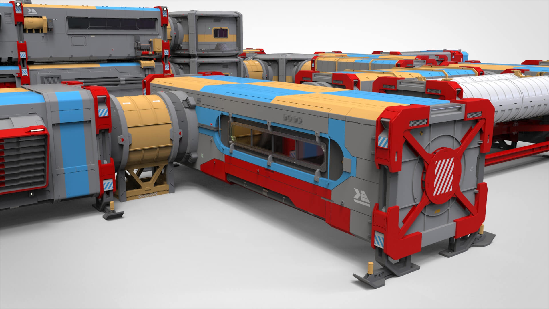 Sci-Fi Residential Module for Habitation 3D Model by Chtazi