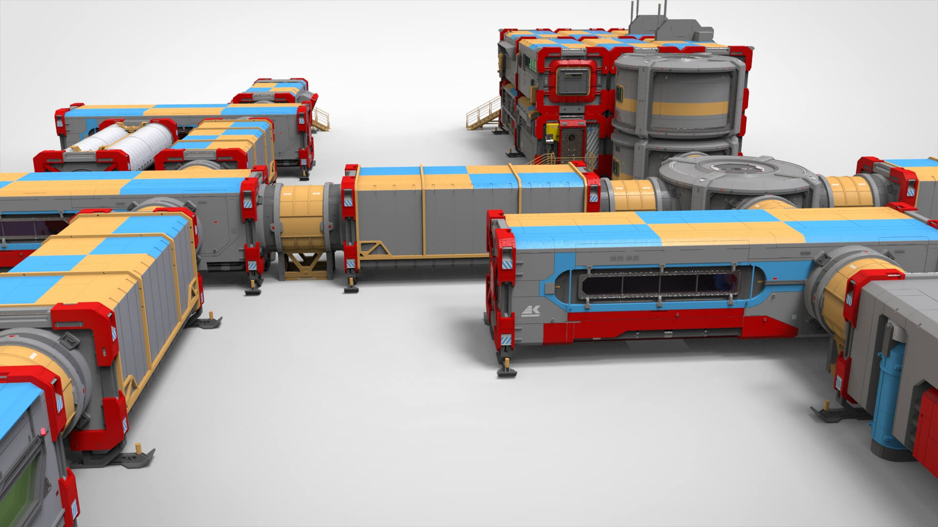 Sci-Fi Residential Module for Habitation 3D Model by Chtazi