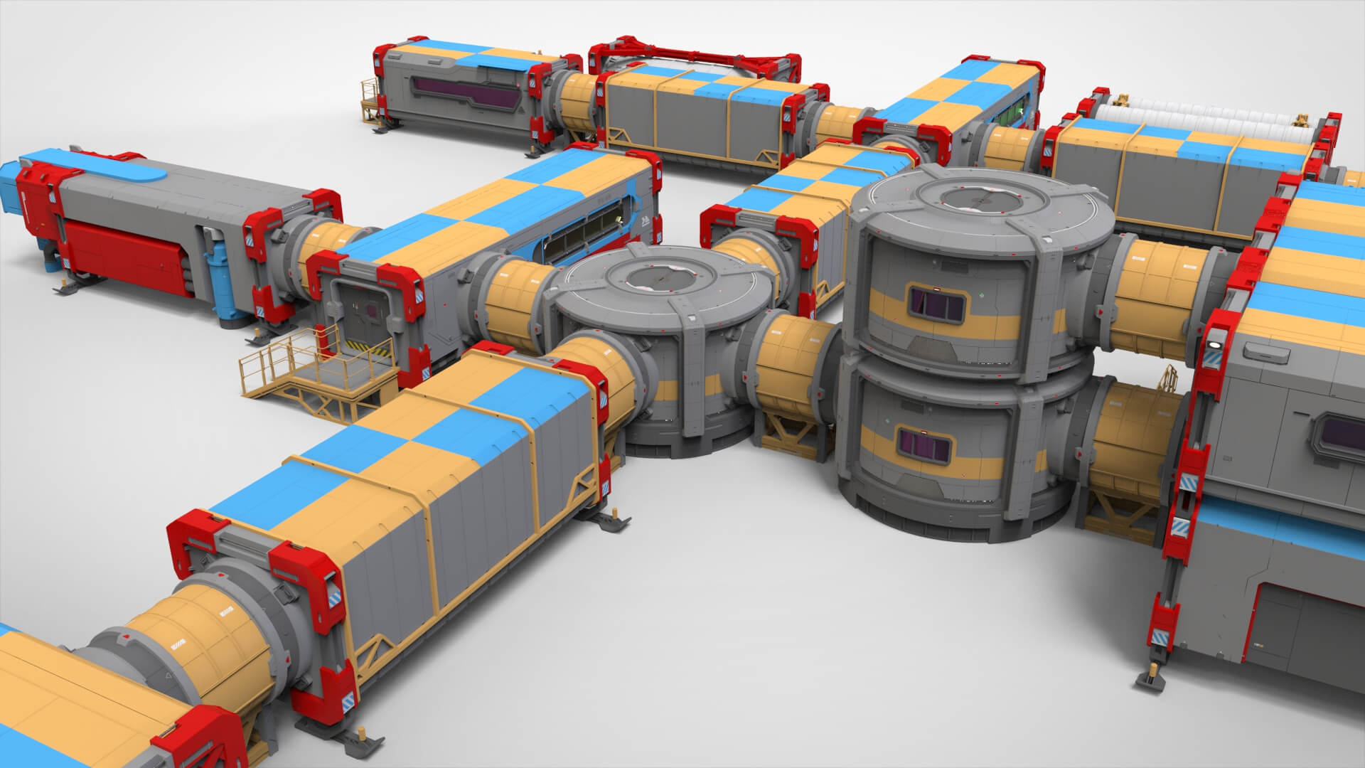 Sci-Fi Residential Module for Habitation 3D Model by Chtazi