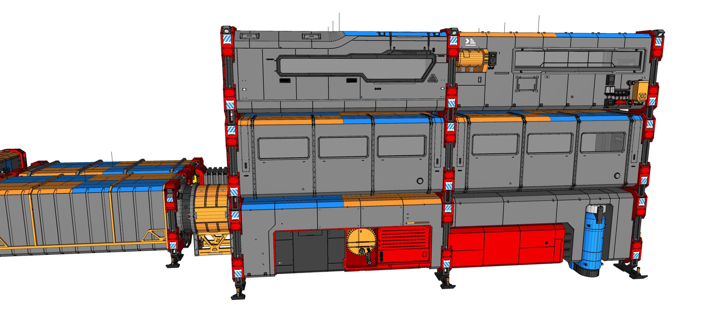 Sci-Fi Residential Module for Habitation 3D Model by Chtazi