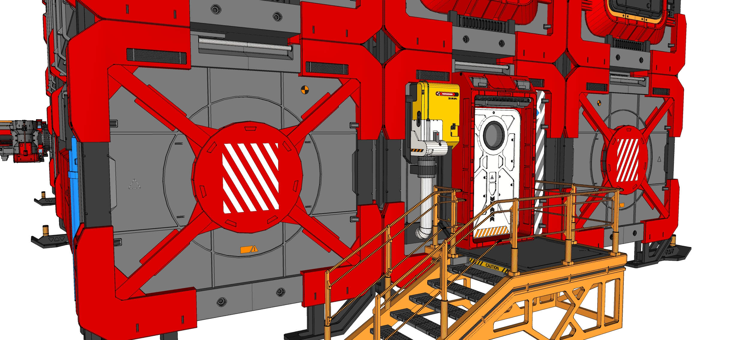 Sci-Fi Residential Module for Habitation 3D Model by Chtazi