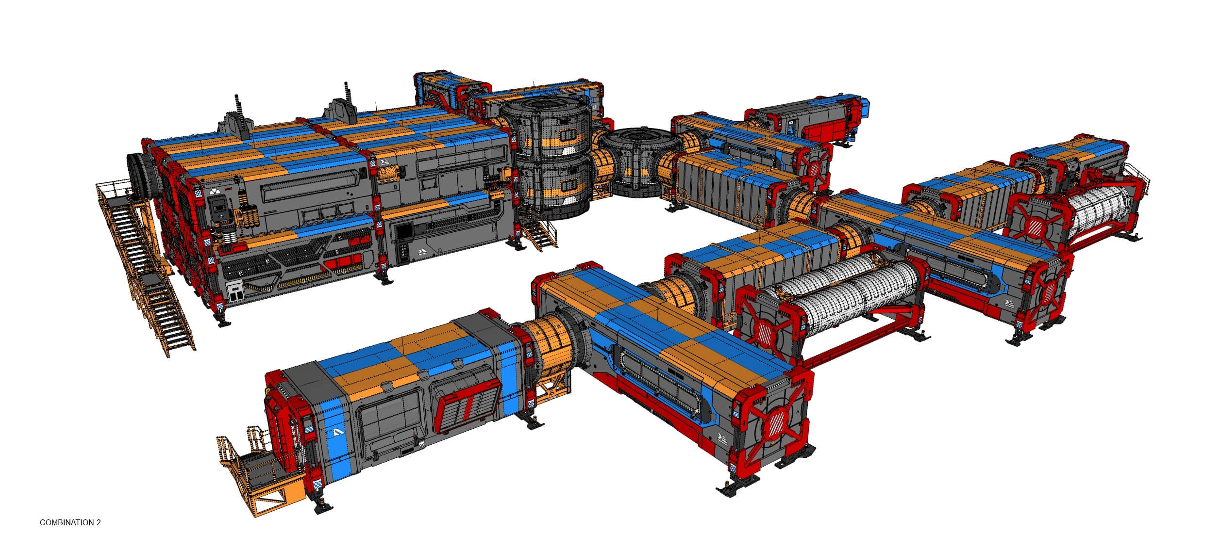 Sci-Fi Residential Module for Habitation 3D Model by Chtazi