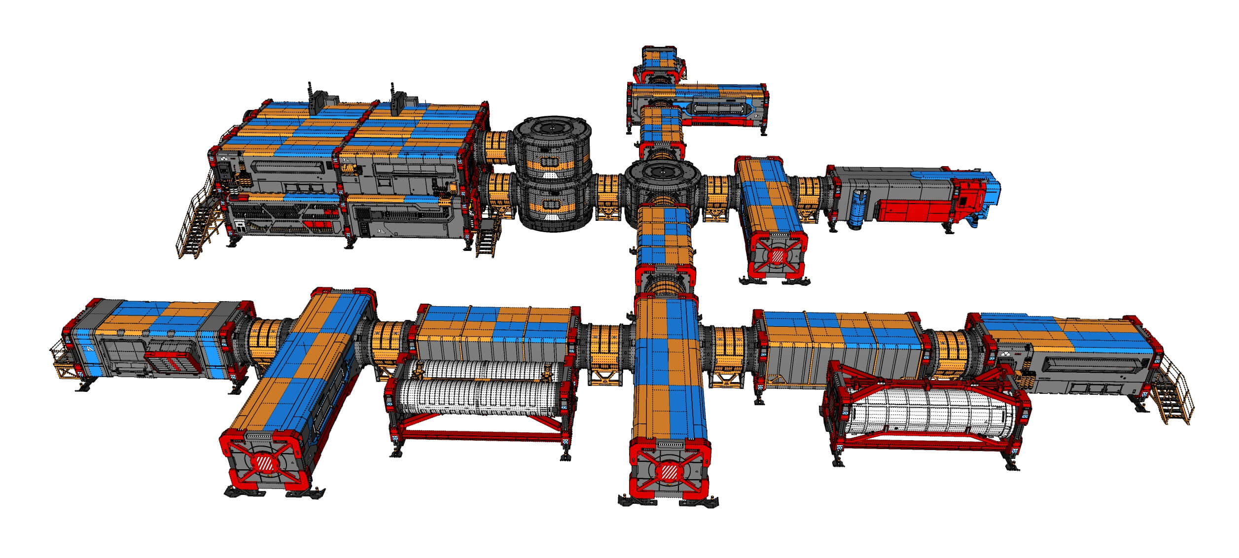 Sci-Fi Residential Module for Habitation 3D Model by Chtazi