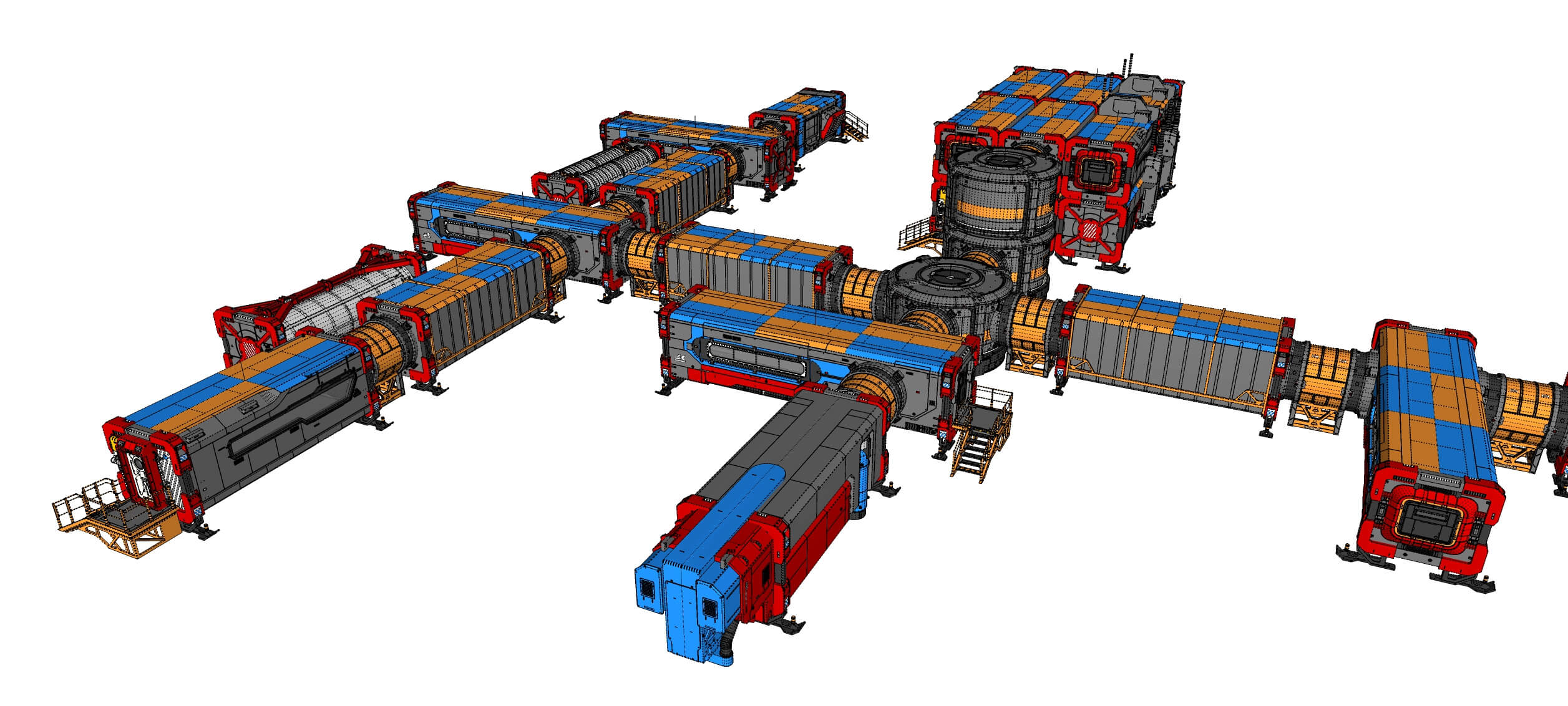 Sci-Fi Residential Module for Habitation 3D Model by Chtazi