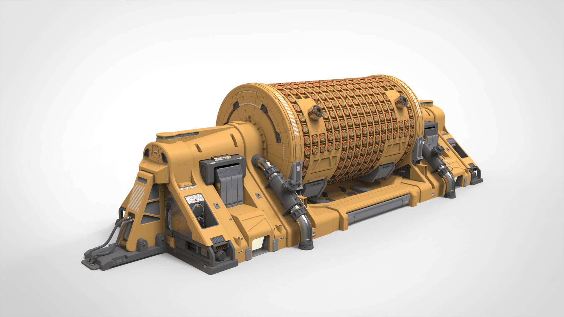 Sci-Fi Small Modular Reactor 3D Model by Chtazi