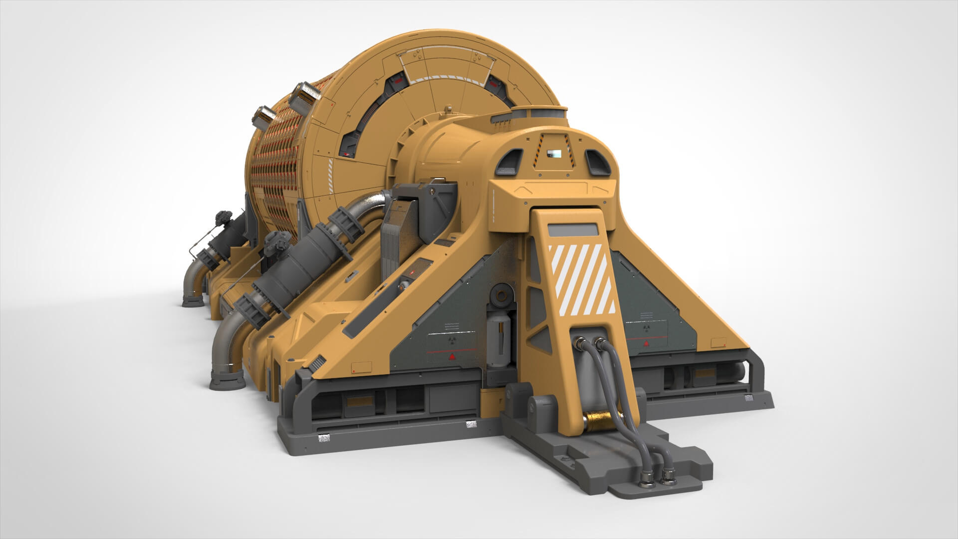 Sci-Fi Small Modular Reactor 3D Model by Chtazi