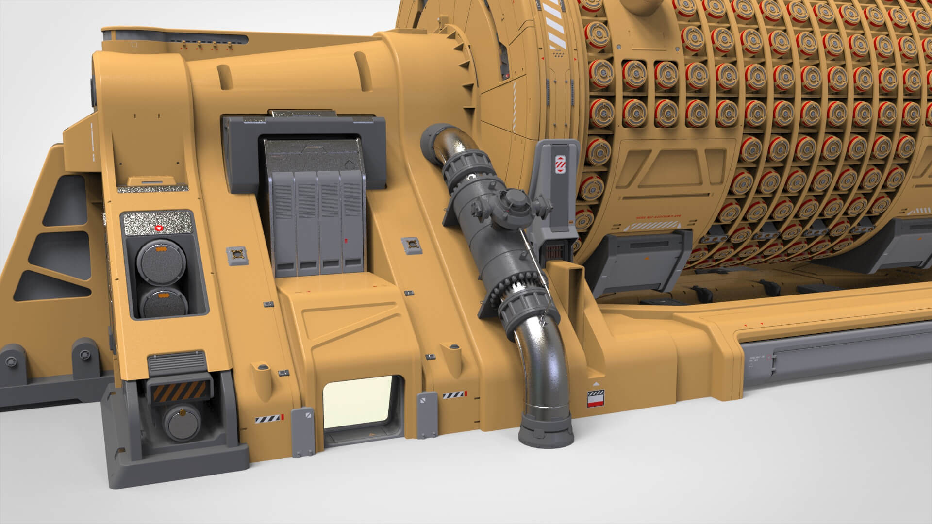 Sci-Fi Small Modular Reactor 3D Model by Chtazi