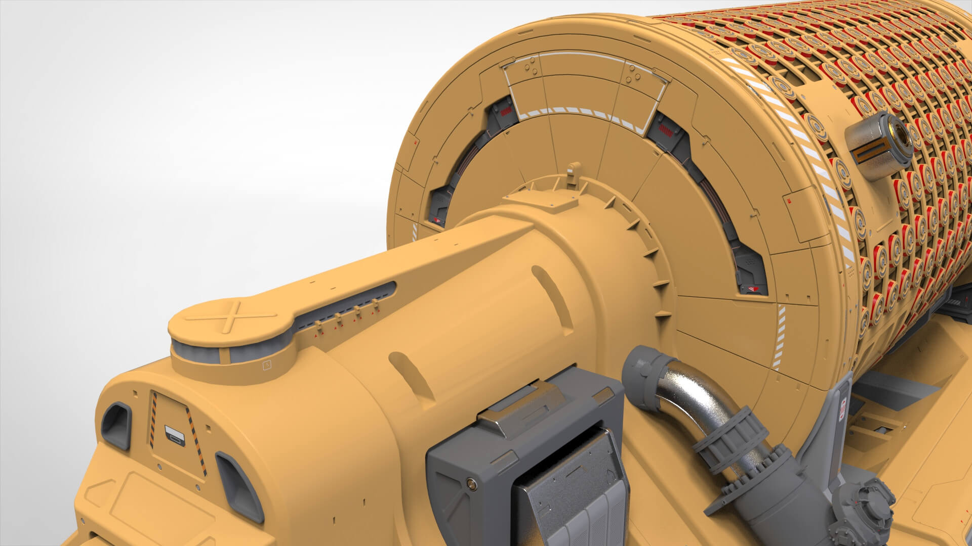 Sci-Fi Small Modular Reactor 3D Model by Chtazi