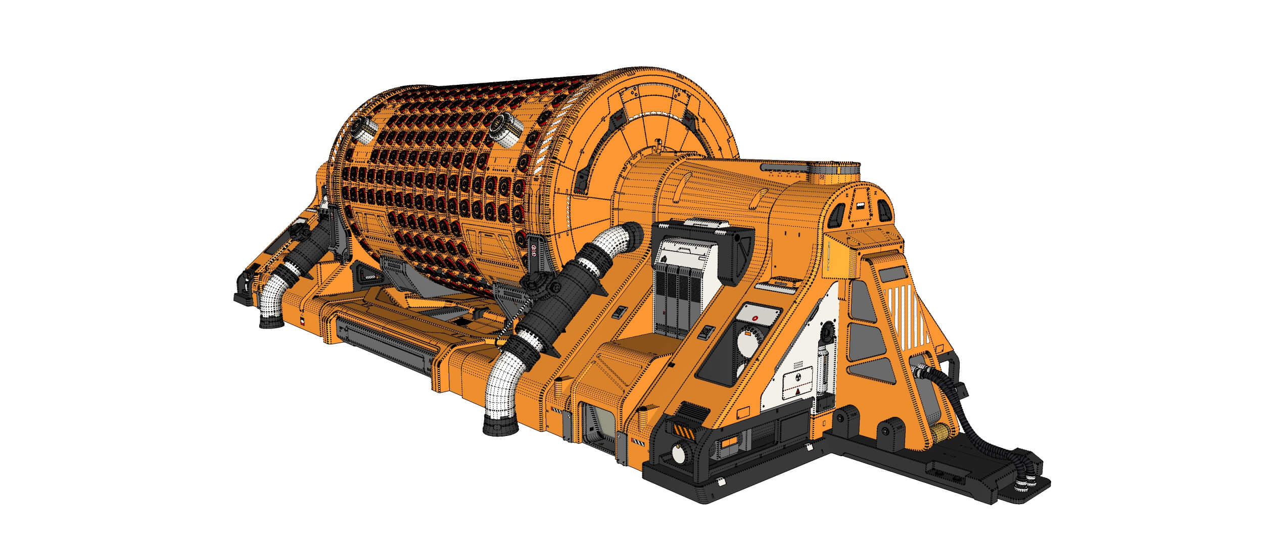 Sci-Fi Small Modular Reactor 3D Model by Chtazi
