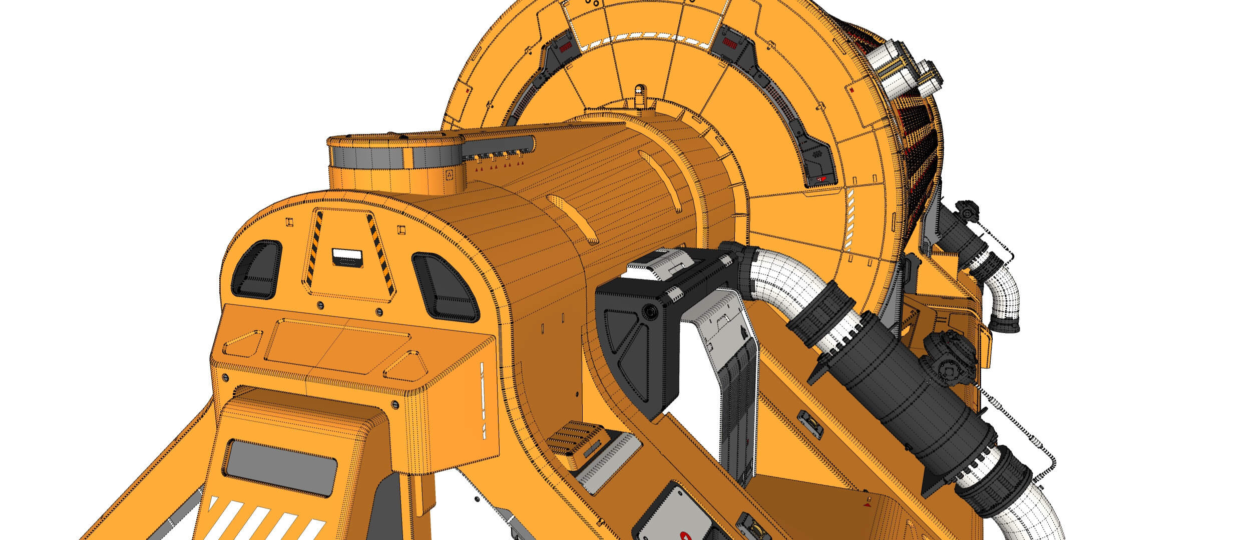 Sci-Fi Small Modular Reactor 3D Model by Chtazi