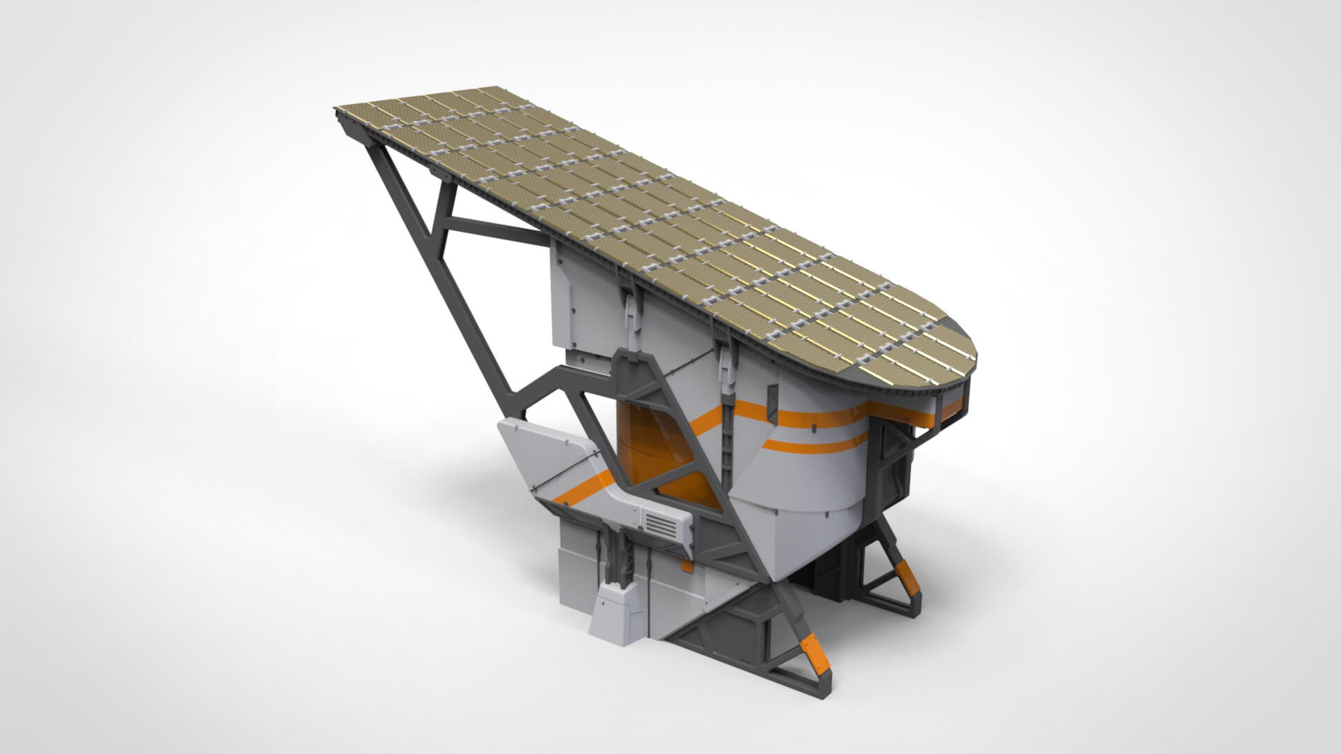 Sci-Fi Solar Collector 3D Model by Chtazi