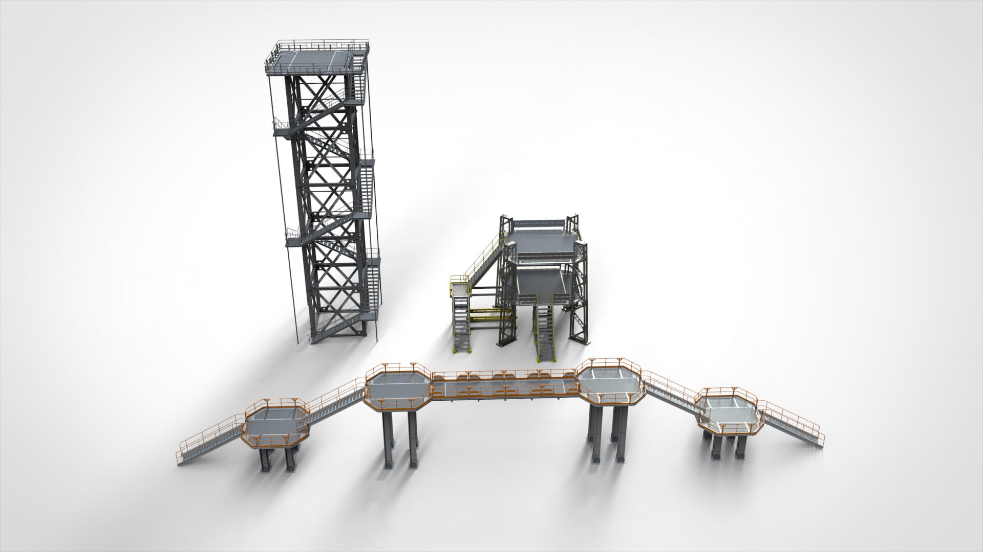 Sci-Fi Stairs 2 3D Model by Chtazi