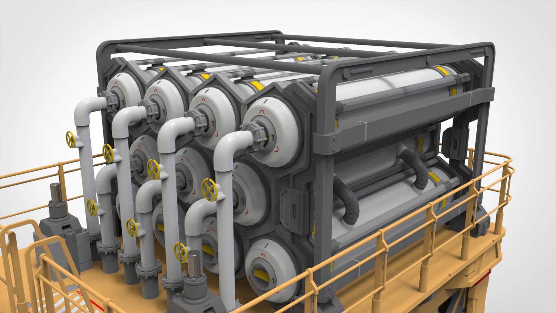 Sci-Fi Storage Tank 3 3D Model by Chtazi