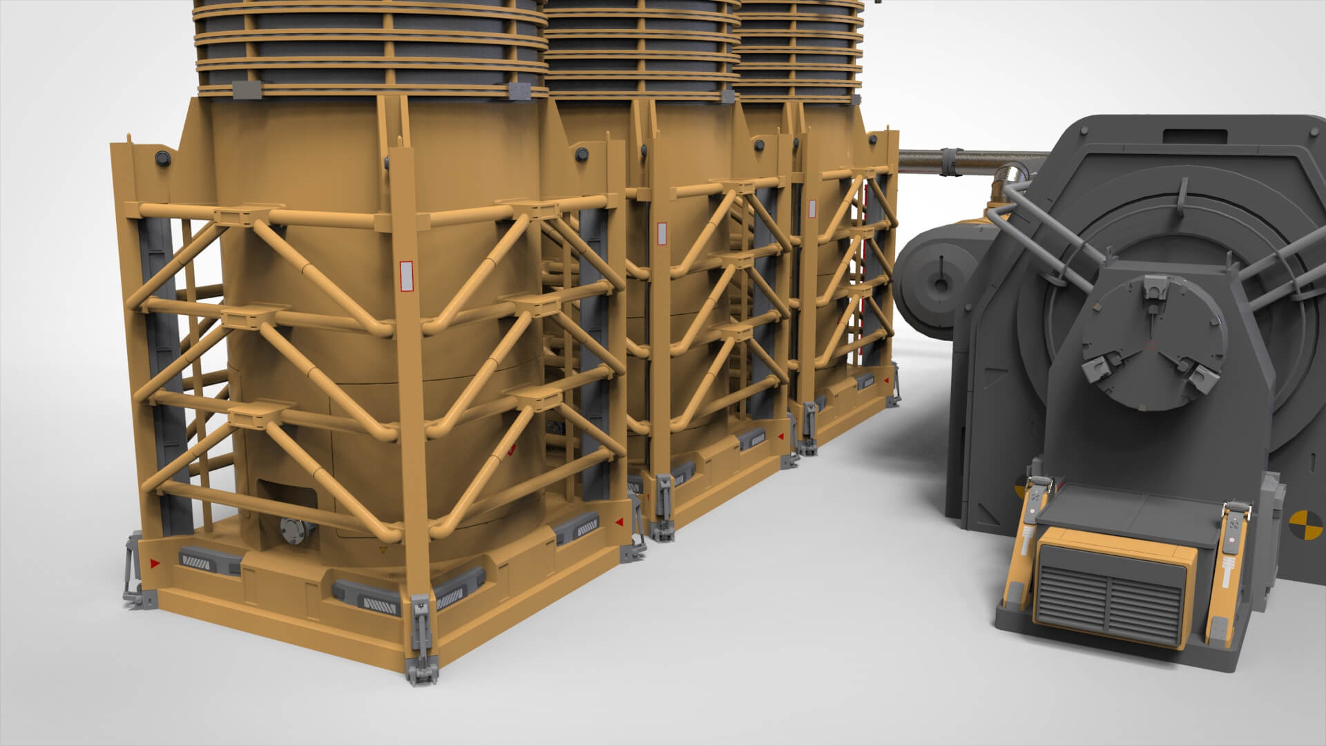 Sci-Fi Storage Tank 4 3D Model by Chtazi