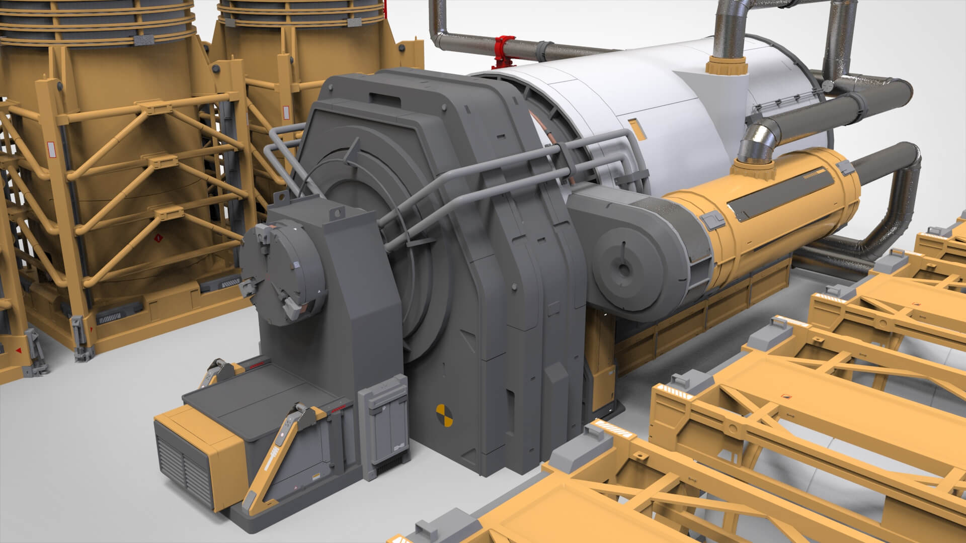 Sci-Fi Storage Tank 4 3D Model by Chtazi