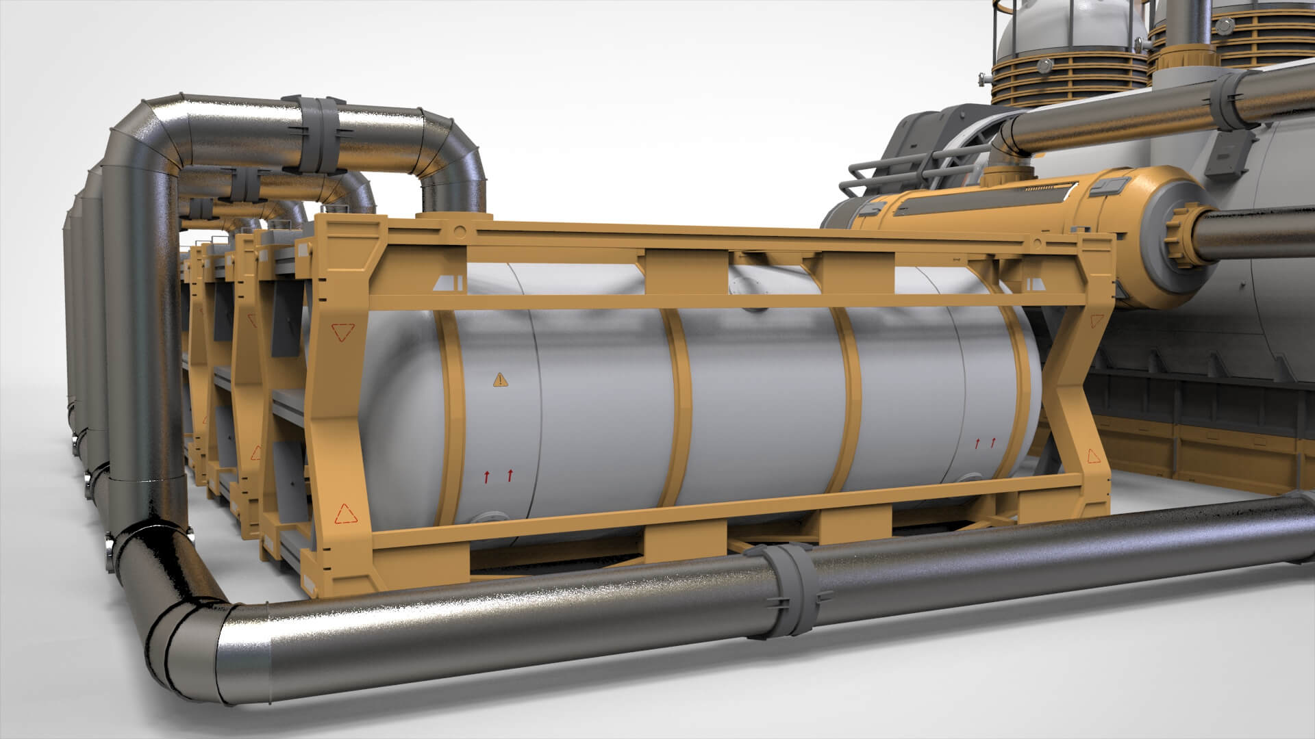 Sci-Fi Storage Tank 4 3D Model by Chtazi