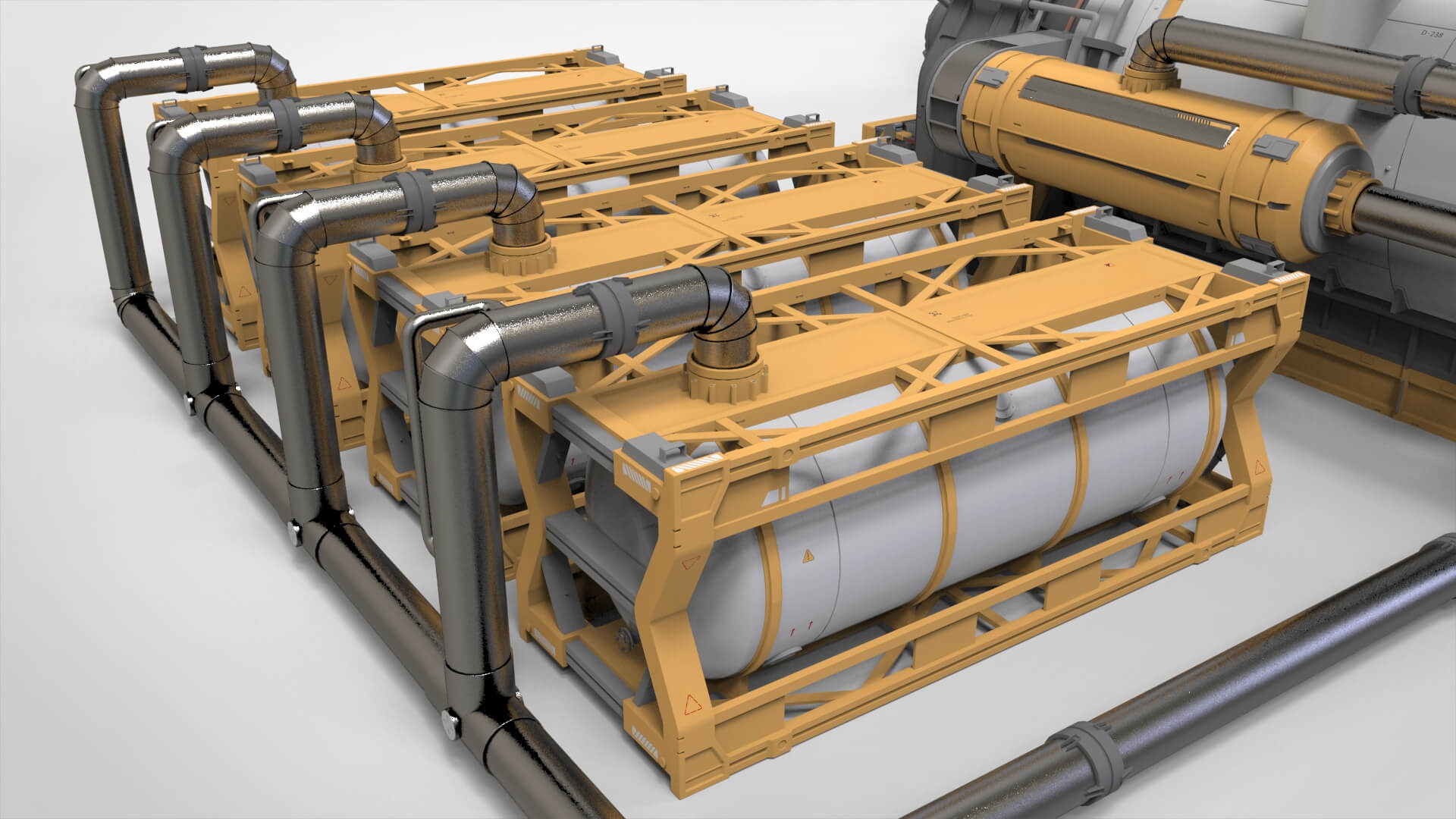Sci-Fi Storage Tank 4 3D Model by Chtazi