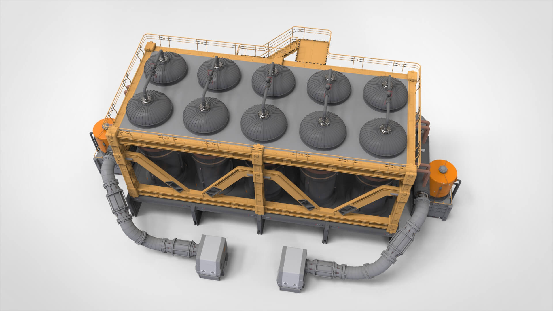 Sci-Fi Storage Tank 3D Model by Chtazi