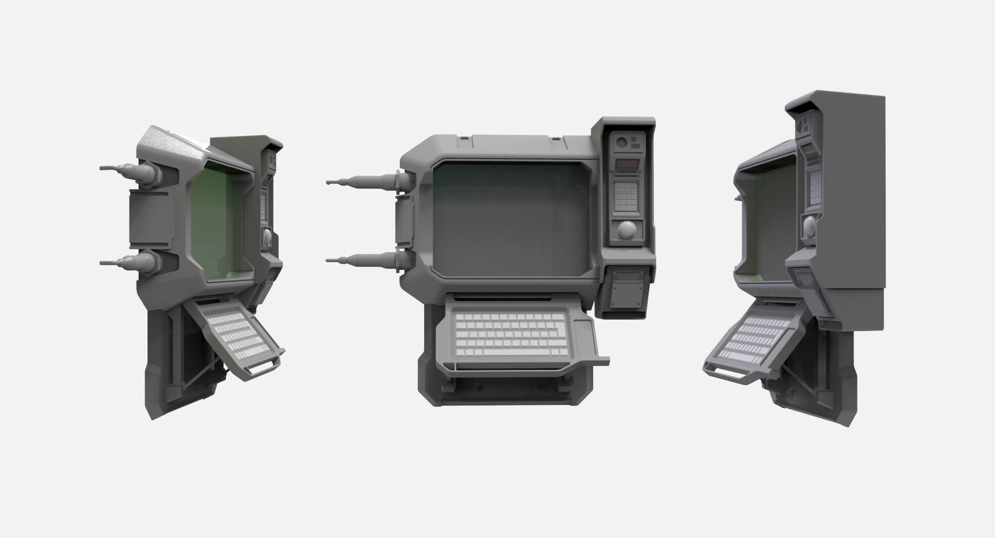 Sci Fi Computer Terminal Screen