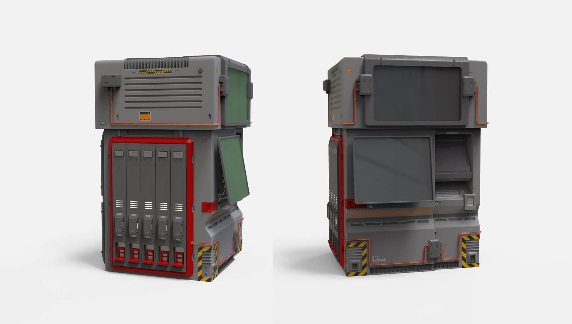 Sci-Fi Terminal Collection 2 3D Model by Chtazi