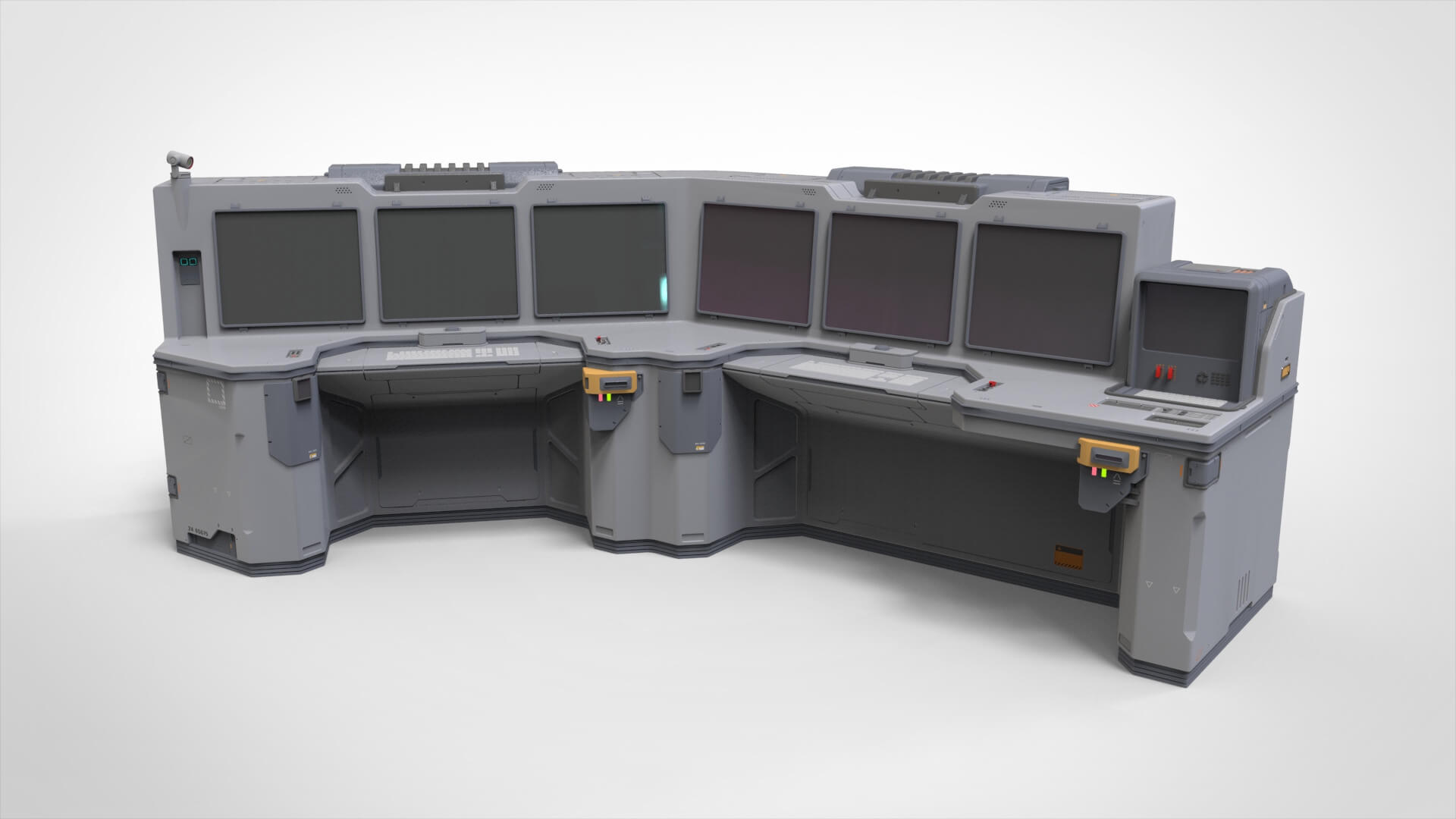 Sci-Fi Terminal Collection 2 3D Model by Chtazi