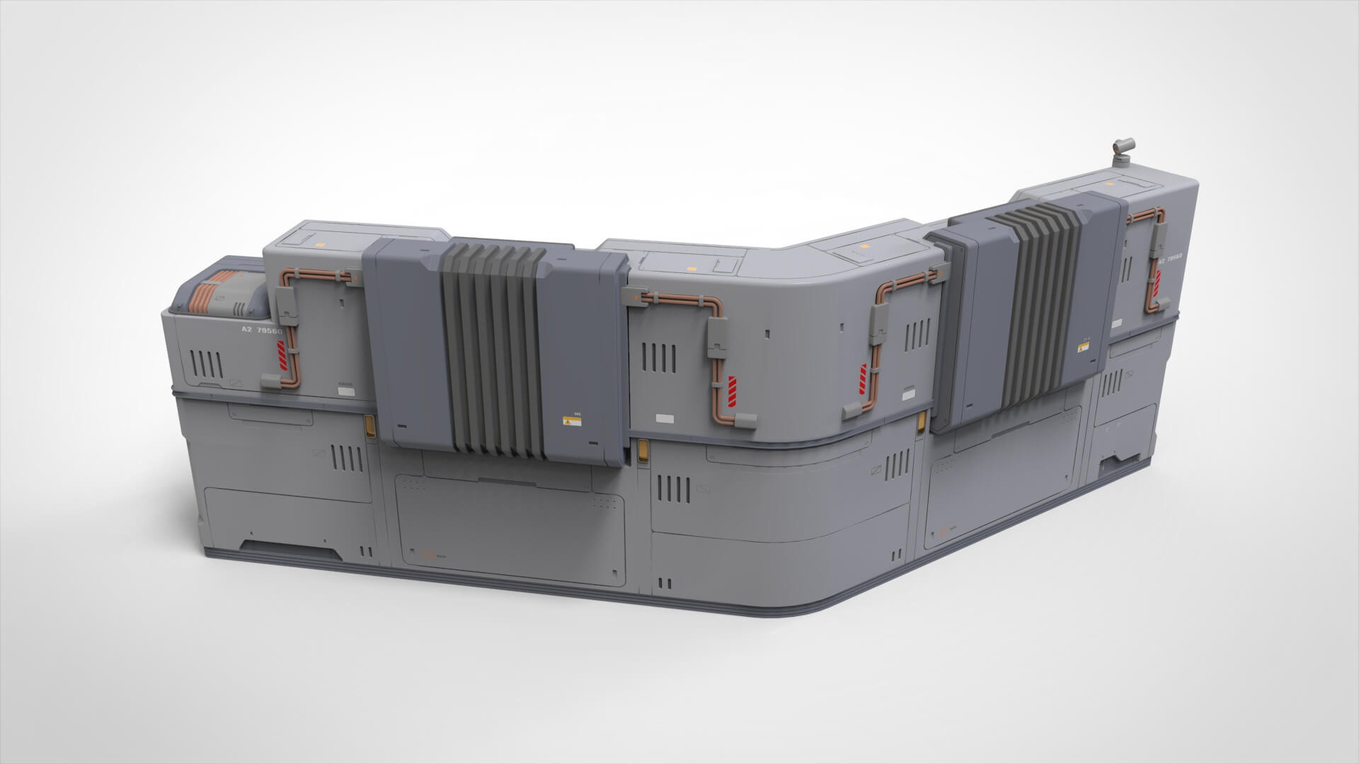 Sci-Fi Terminal Collection 2 3D Model by Chtazi
