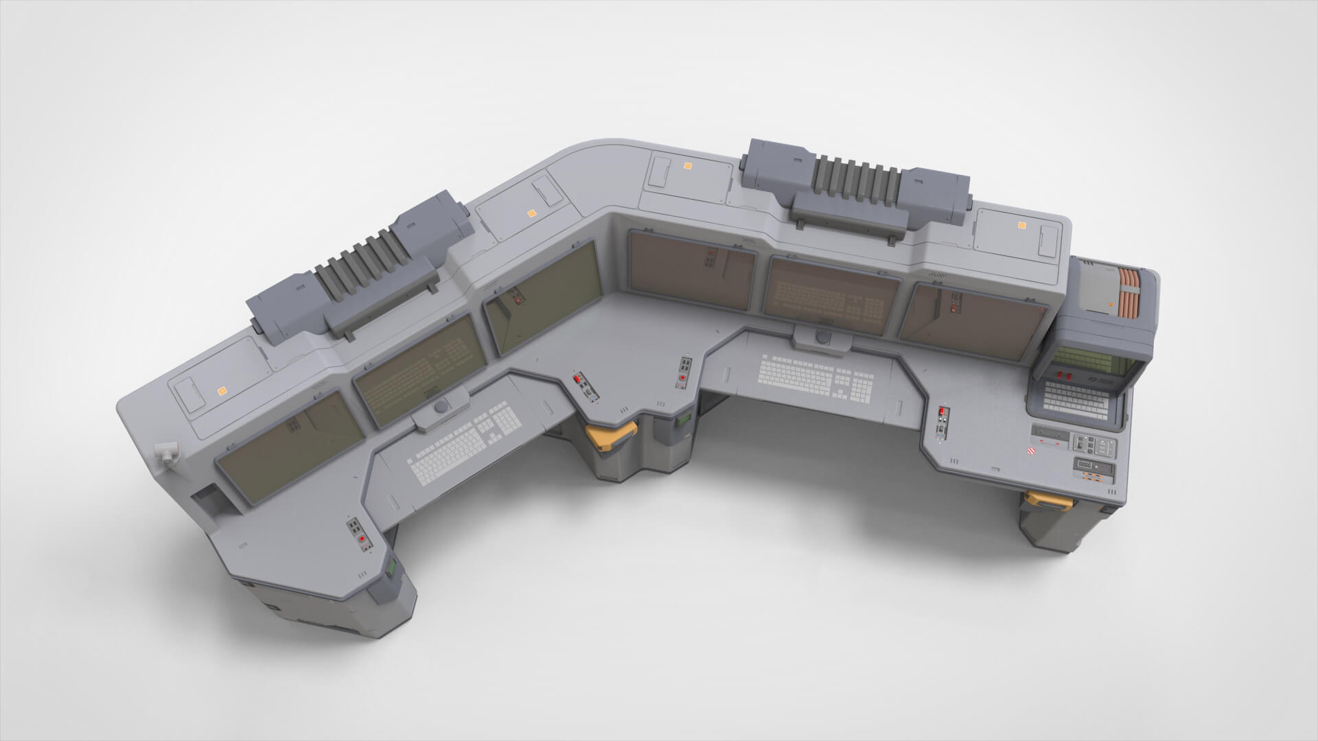 Sci-Fi Terminal Collection 2 3D Model by Chtazi