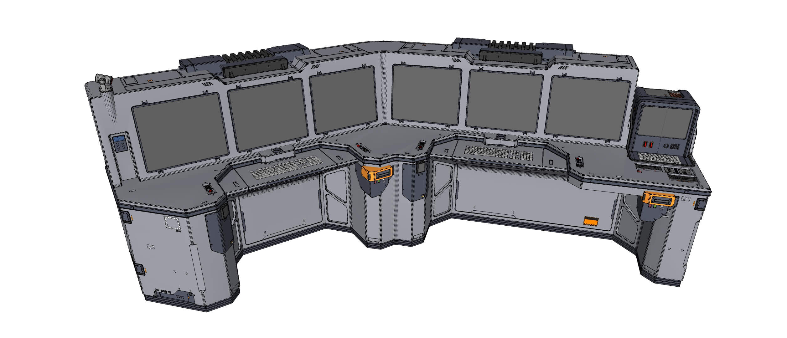 Sci-Fi Terminal Collection 2 3D Model by Chtazi