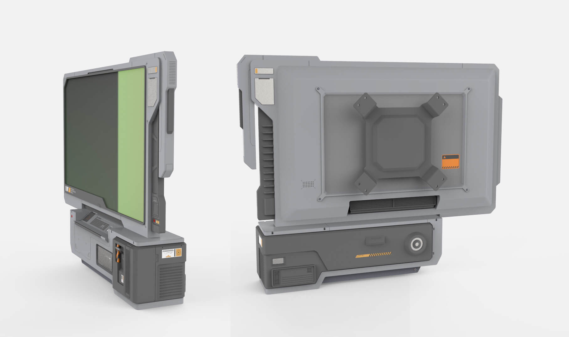 Sci-Fi Terminal 3 3D Model by Chtazi