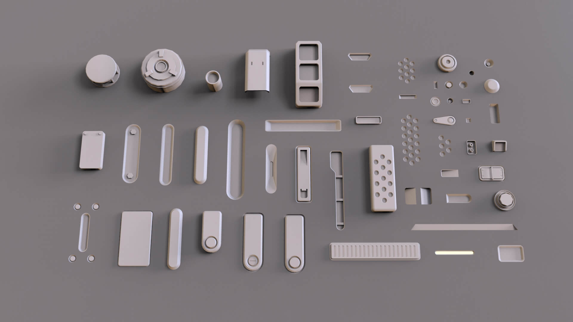 Sci-Fi Trim Sheets 1 3D Model by Chtazi